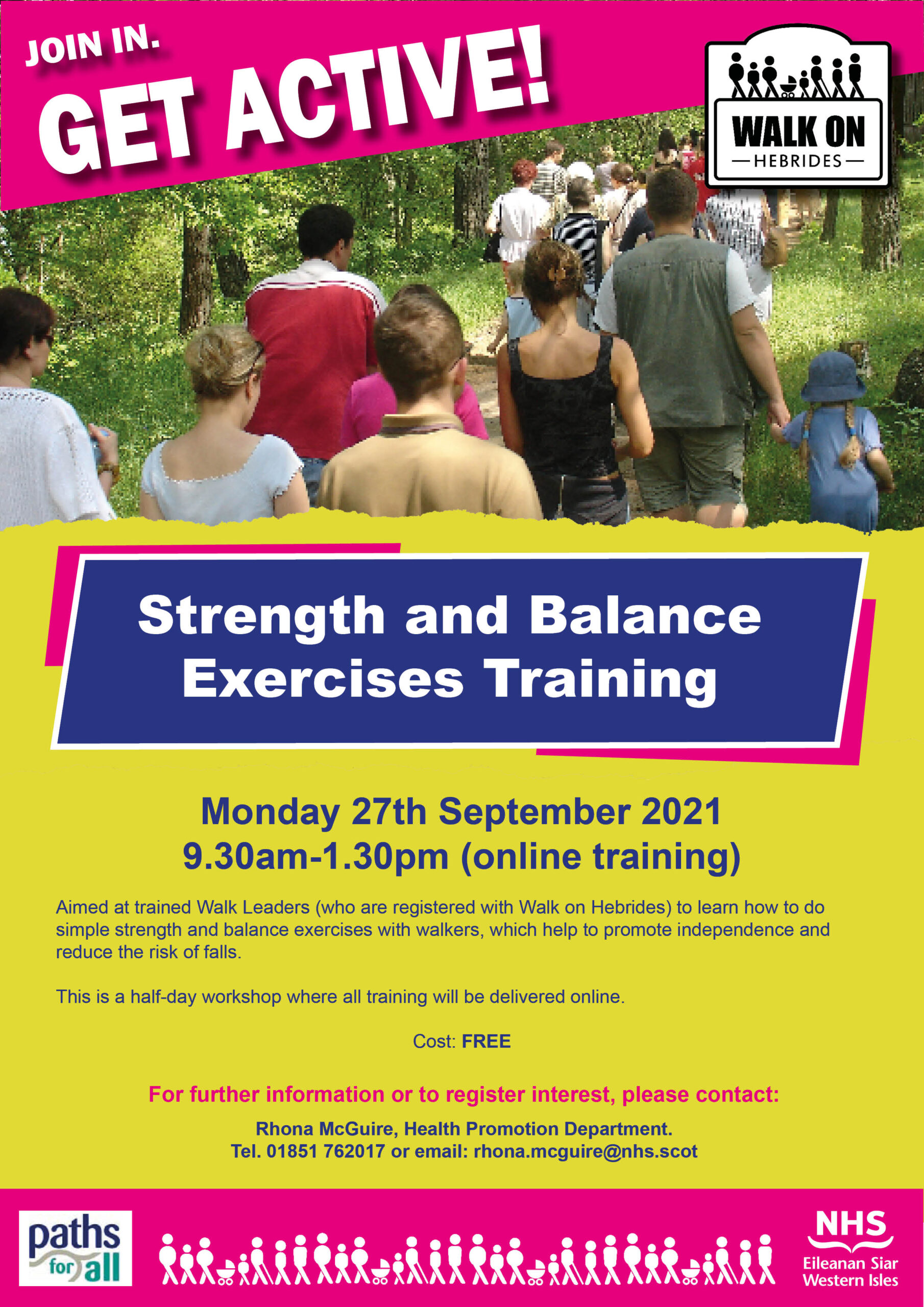 Walk Leaders Strength and Balance Exercises Training - NHS Western ...