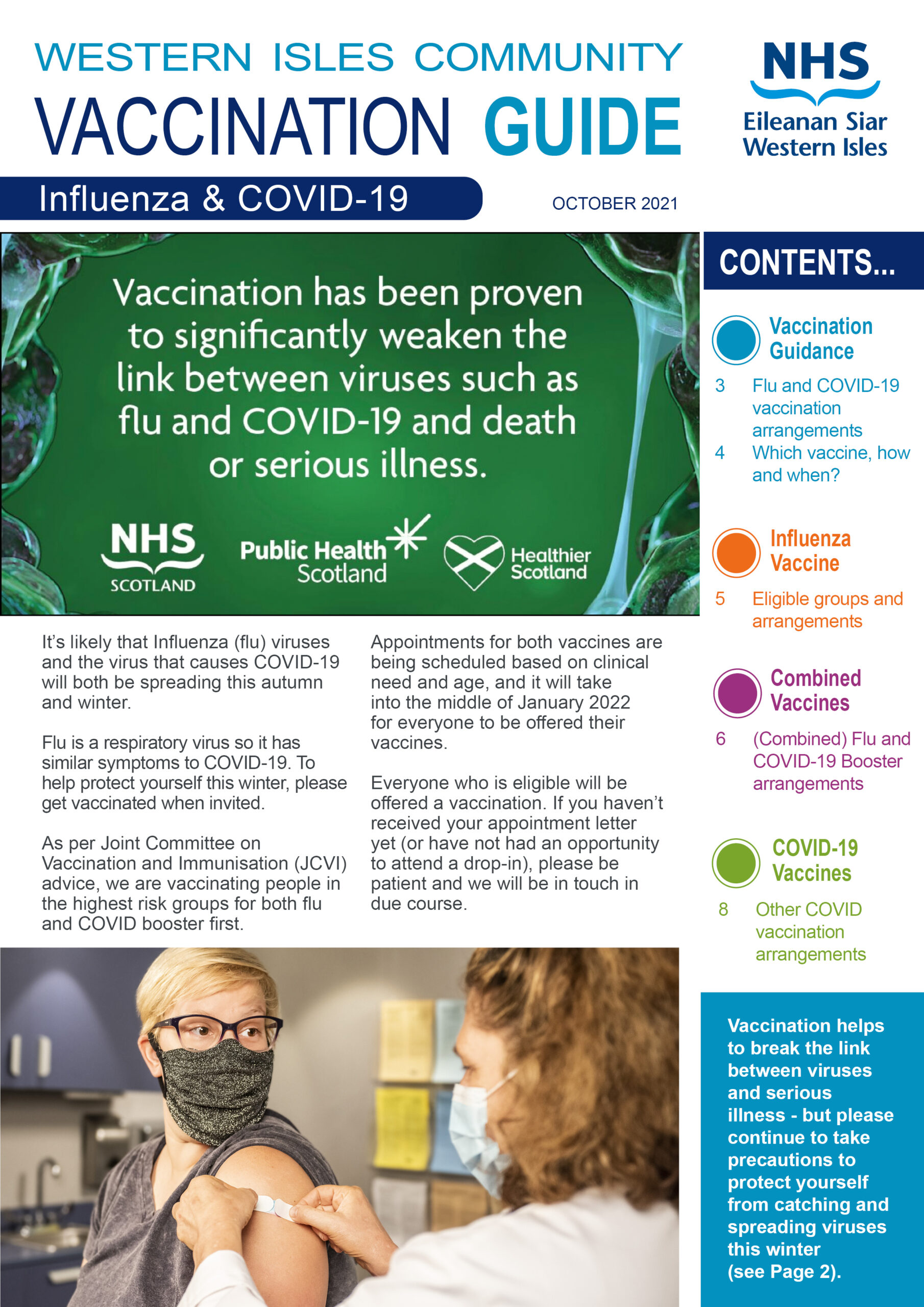 New Vaccination Guide on Flu and COVID-19 for Western Isles - NHS ...