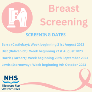 The Breast Screening Mobile Unit is back in the Western Isles this year ...