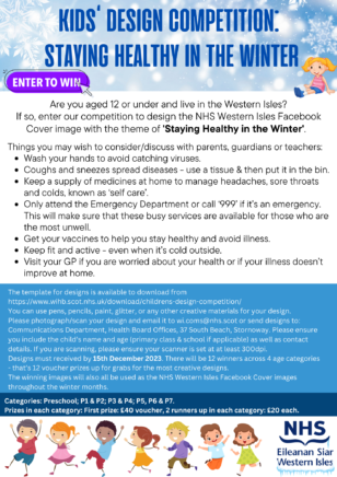 Children’s design competition to promote staying healthy in winter ...