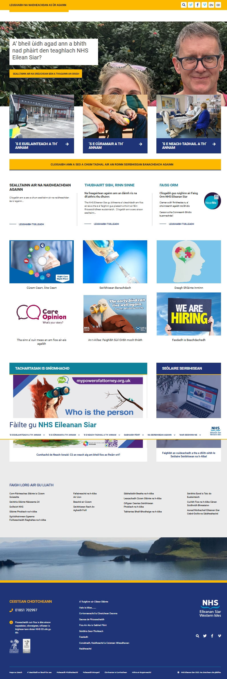 NHS Western Isles launches dedicated Gaelic homepage - NHS Western ...