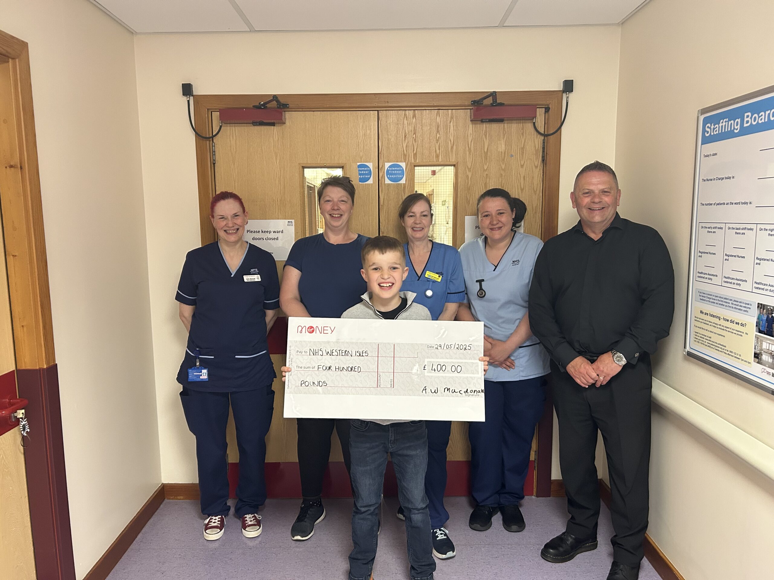 Aaron completes his ‘steep’ challenge – raising money for Western Isles ...